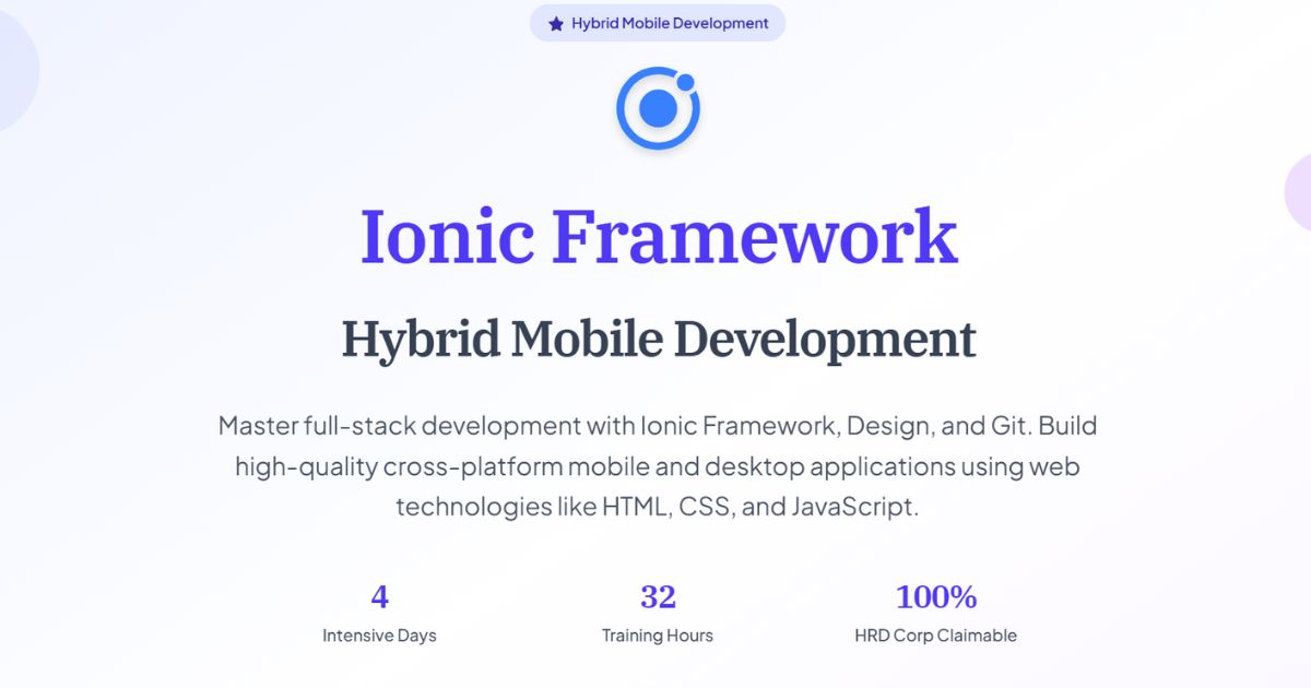 Ionic Framework Course - Hybrid Mobile App Development | Taming Tech